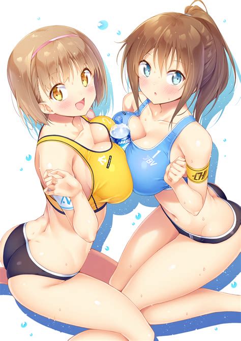 Amasawa Chigusa And Hotaka Mai Original Drawn By Kazuma Kazumav