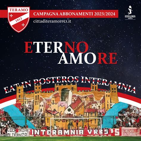Città di Teramo parte la campagna abbonamenti 2023 2024 Teramonews