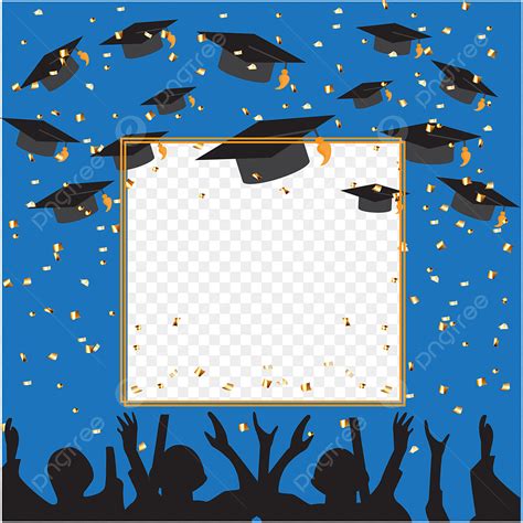 Fondo De Graduación PNG dibujos Vector De Marco De Graduación Marco
