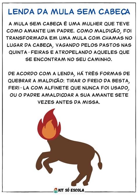 Textos Para Imprimir Personagens Do Folclore Brasileiro Mitos E Lendas