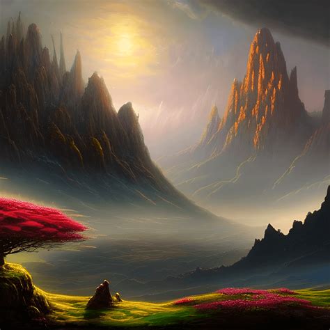 Fantasy Landscape Concept Art Creative Fabrica
