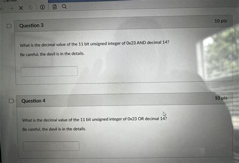 solved what is the decimal value of the 11 bit unsigned