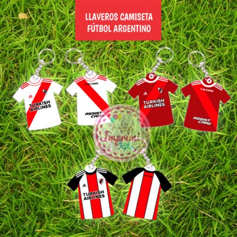 Plantillas Sublimar Llaveros Camiseta Fútbol Polimero Llaveritos