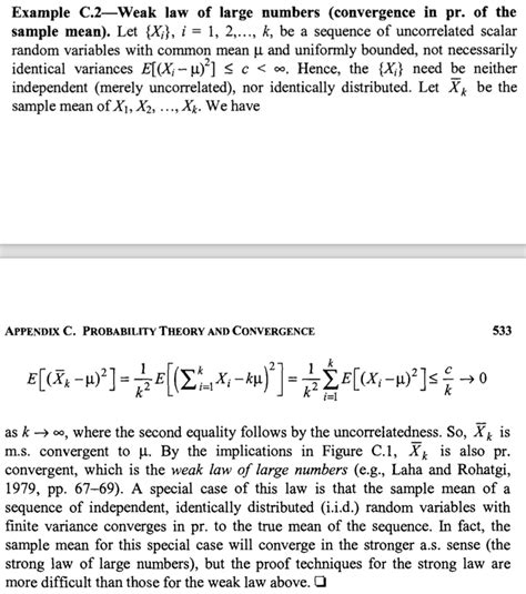 solved example c 2 weak law of large numbers convergence in
