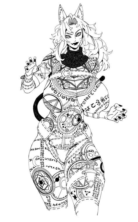 Jiji Sama On Twitter R 18 Cat Suit Jenny Oc Design Character
