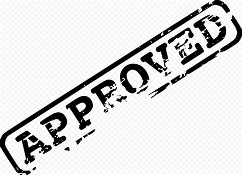 HD Black Approved Stamp PNG Approved Stamp Stamp Png