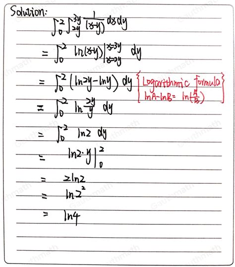 Solved 16 Evaluate The Double Integral Dxdy X Y With I Algebra