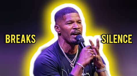 Jamie Foxx Breaks Silence Since Hospitalization Youtube