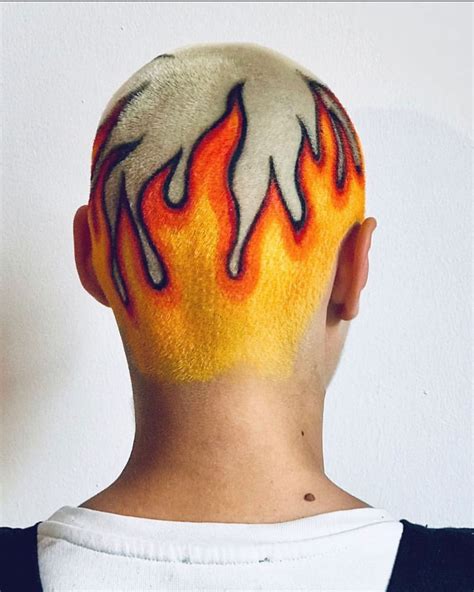 Behind The Scenes By Sarahcoleman In 2020 Artistic Hair Shaved Hair Designs Fire Hair