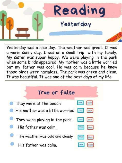 Yesterday Was Were Worksheet Englisch Lernen English Lernen Englisch