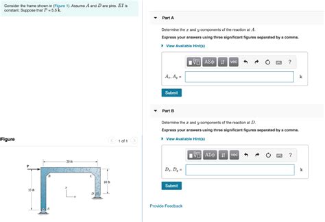 Solved Consider The Frame Shown In Figure 1 Assume A And Chegg