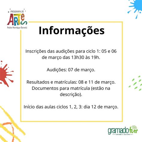 Programa De Artes Divulga Datas De Inscri Es Para As Audi Es R Dio