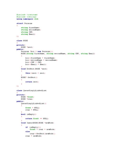 queue singly linked list pdf algorithms and data structures software development
