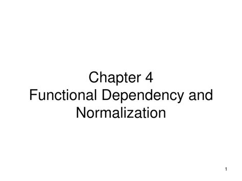 ppt chapter 4 functional dependency and normalization powerpoint presentation id 3264007