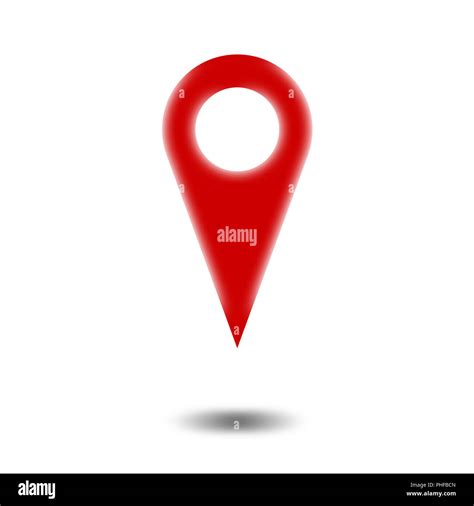 Red Map Pointer Or Pin Icon Stock Photo Alamy
