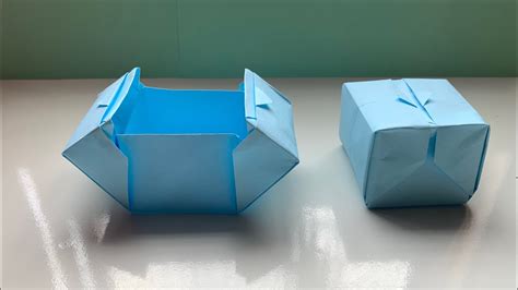 Como Fazer Uma Caixa Dobrável De Papel Origami Caixa Dobrável YouTube