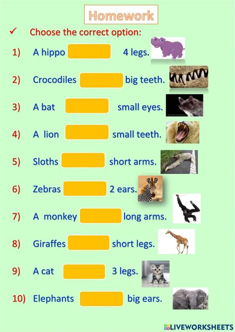 Simple Present Online Worksheet For 2ND GRADE You Can Do The Exercises