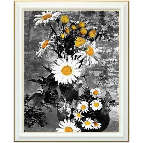 Tableau Diamant Marguerites 40 X 50 Cm Nature Et Paysage Lartera