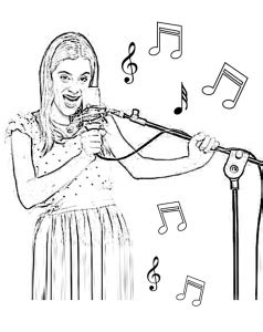 Coloriages Violetta Faciles Pour Enfants