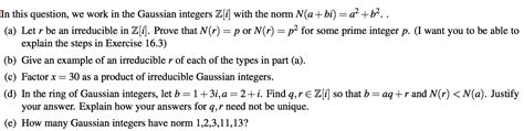 solved in this question we work in the gaussian integers