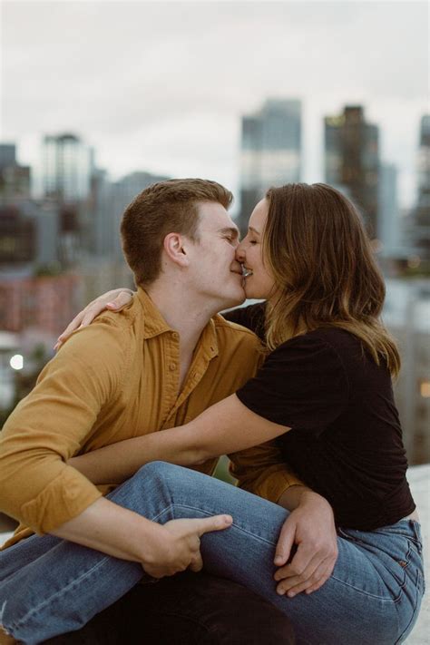 This Sitting Down Kissing Pose Is Fun Playful And Flirty Check Out