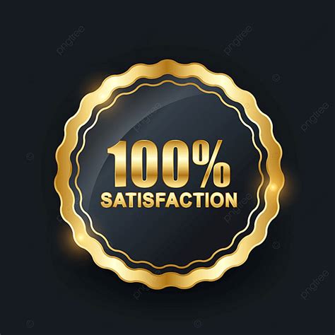 100 Satisfaction Guarantee Vector Hd Images Vector 100 Satisfaction