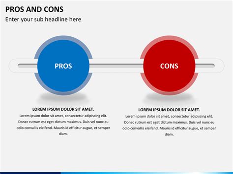 Pros And Cons PowerPoint Template SketchBubble