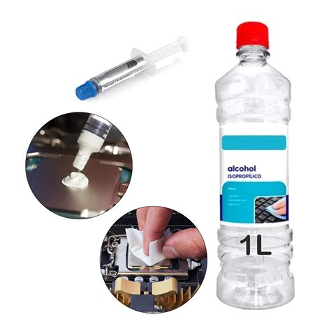 Kit Limpieza Pc Alcohol Isopropílico Y Pasta Térmica Calidad SIPO