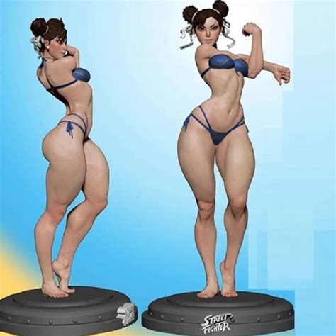 Amazon 1 6 春麗 水着 ビキニ チュンリー ストリートファイター 31cm 樹脂 レジン ガレキ ガレージキット 3D プリント