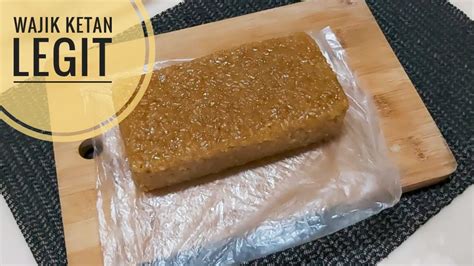 Resep Wajik Ketan Gula Merah Legit Dan Simple Ala Tkw Taiwan YouTube