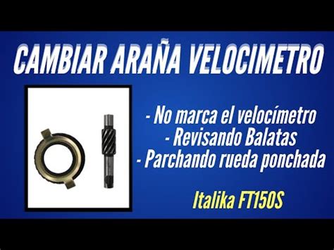Cambiar Ara A Veloc Metro De Moto Italika Ft Quitar Llanta Y