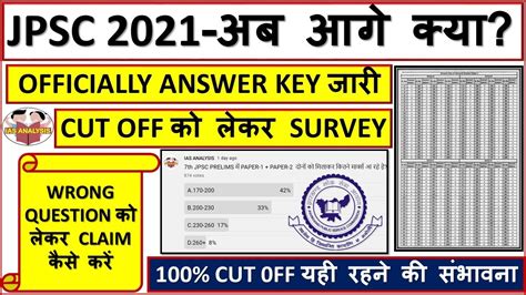 Jpsc Prelims Answer Key How To Claim Wrong Answer Youtube