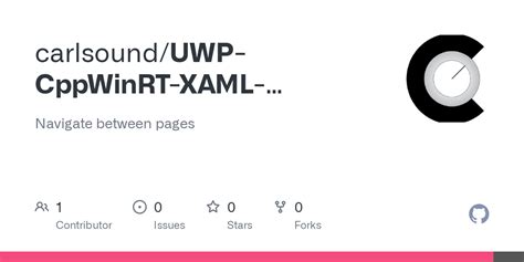 Github Carlsound Uwp Cppwinrt Xaml Navigation Navigate Between Pages