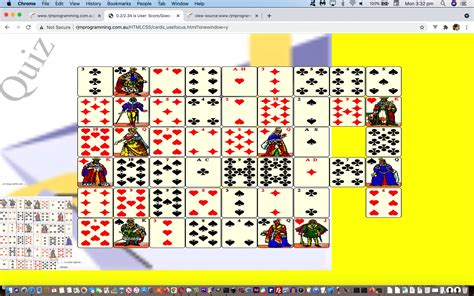 just javascript card game functional background buttons tutorial robert james metcalfe blog