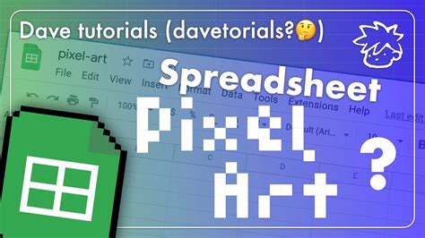 Making Pixel Art In Google Sheets Youtube