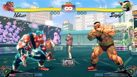 HAKAN VS ZANGIEF CPU VS CPU Ultra Street Fighter IV Hardest AI