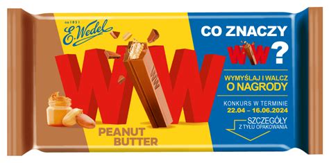 WW Peanut Butter w mlecznej czekoladzie Wedel pl Czas na przyjemność