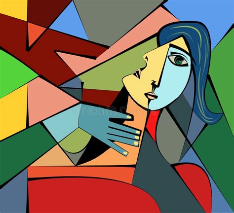 Retrato Cubista Abstracto Ilustraci N Del Vector Ilustraci N
