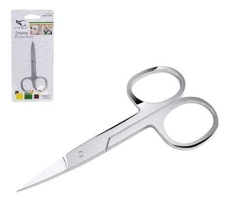 Tesoura Para Unha Sobrancelha Ponta Reta Inox MercadoLivre