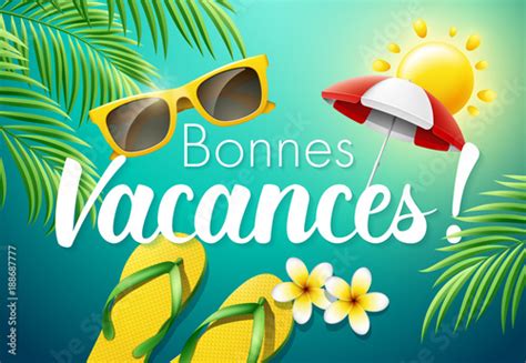 Bonnes Vacances Stock Vector Adobe Stock