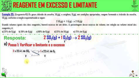 Aula 01 Química Geral Estequiometria Reagente Limitante e em