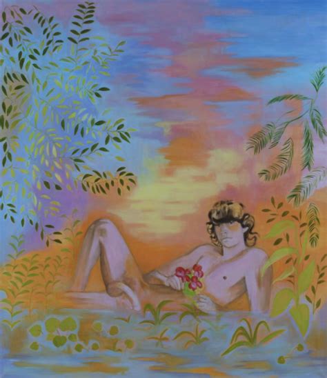 Man Under The Sky He Imagined His Life Naked Art Collection Telekom