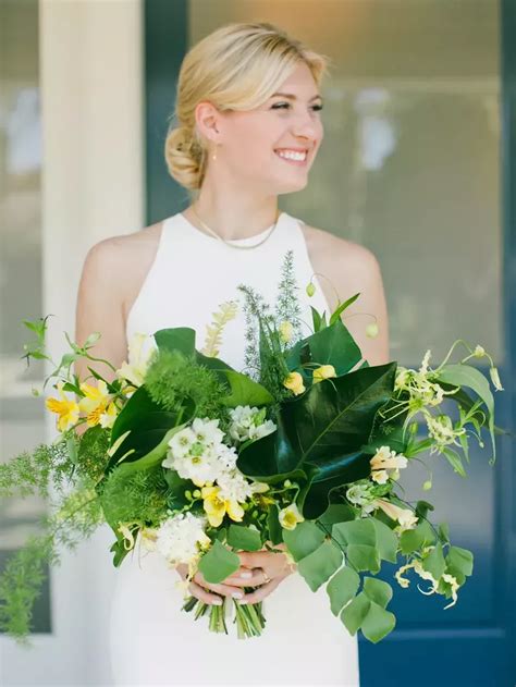 20 Greenery Wedding Bouquets That Stun With Or Without Flowers