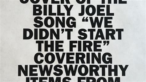 Fall Out Boy Updates Billy Joels We Didnt Start The Fire In New