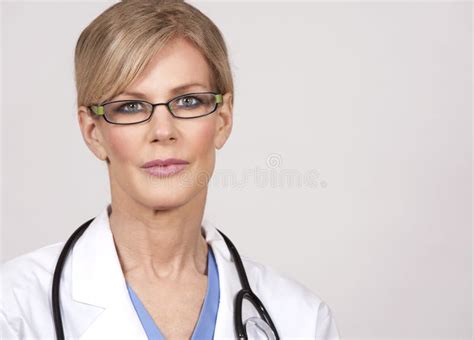 Mature Female Doctor Stock Image Image Of Happiness 33676509
