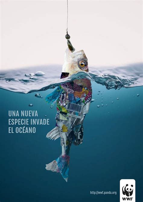 OCEAN PLASTIC POLLUTION POSTER On Behance Trash Art Environmental