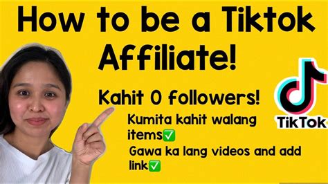 HOW TO BE A TIKTOK AFFILIATE YouTube