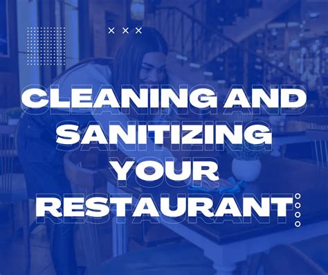 Cleaning And Sanitizing Your Restaurant