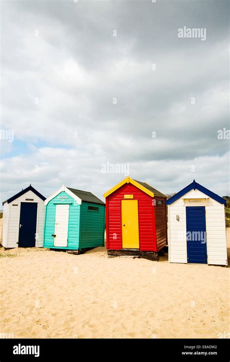 Beach Huts At Southwold Suffolk Uk Stock Photo Alamy