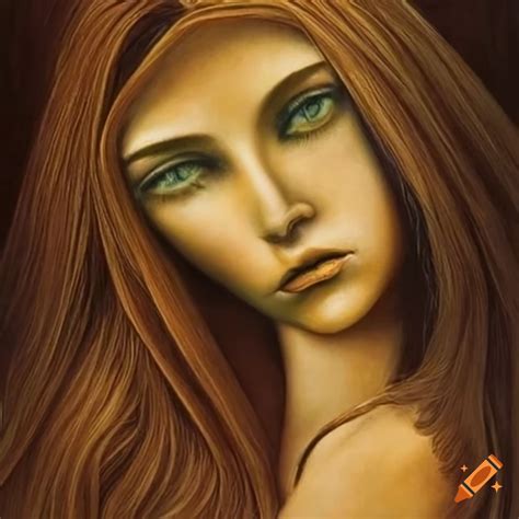 Surrealist Painting Of Women With Long Hair In A Bedroom On Craiyon
